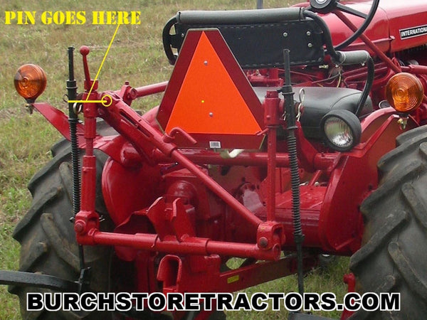 1 Point Fast Hitch Adjuster Arm Mounting Pin for Farmall 140, 130, Sup ...