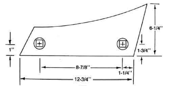 Left Handed Shin for 16 Inch John Deere Moldboard Plows With High Spee ...