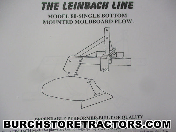 4 Bolt Plow Share for Leinbach Moldboard Plows – Burch Store Tractors