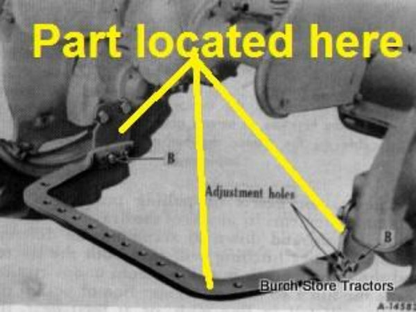 Drawbar with Mounts for Farmall Cub Tractors, 350963R1, 350964R11, 350 ...