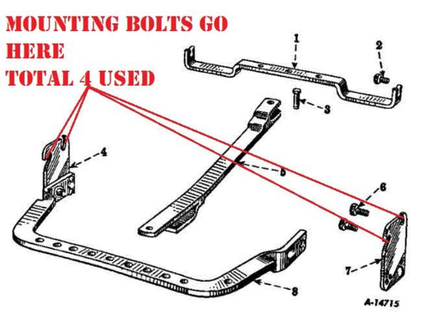 New Drawbar Mounting Bolt for IH Farmall Cub and Cub LoBoy Tractors ...