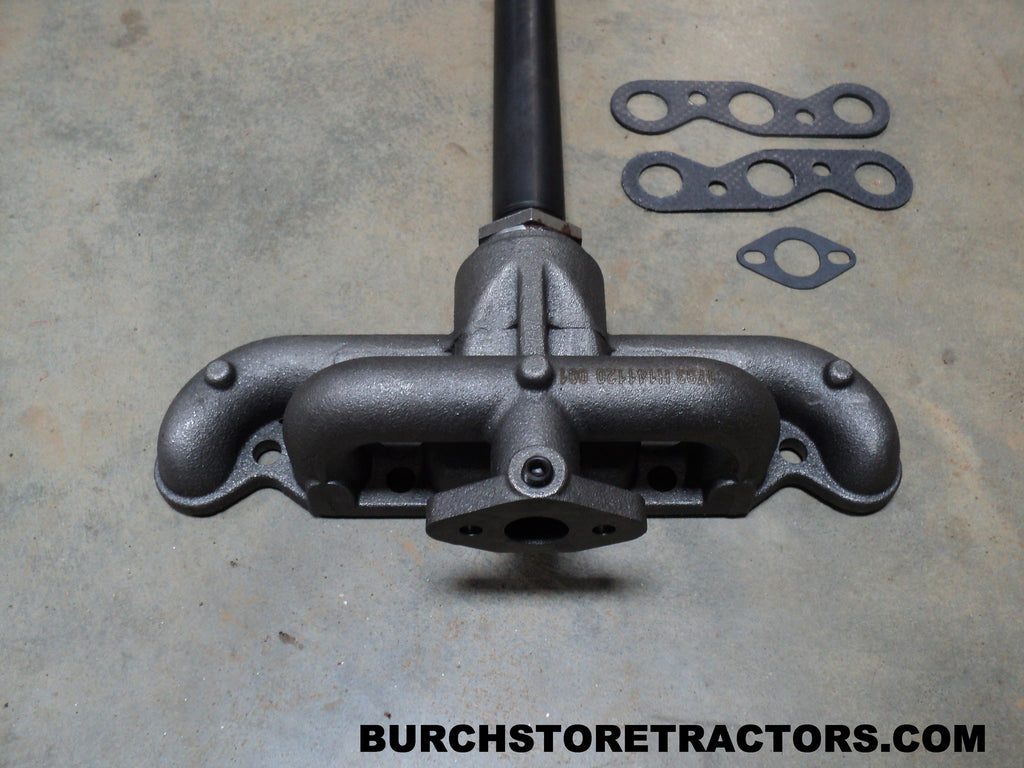New Manifold with Pipe and Gaskets for Farmall Cub, Cub LoBoy, 154, 18 ...
