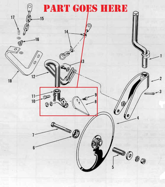 Coulter Jointer Arm Scraper for Moldboard Plows – Burch Store Tractors