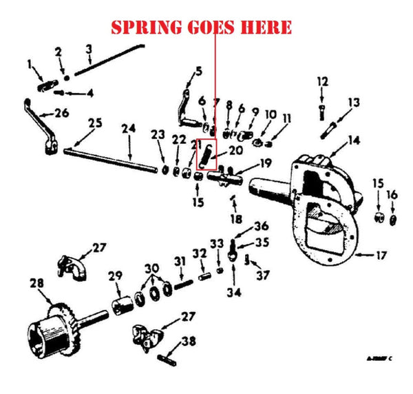 New Internal Governor Spring for IH Farmall A, AV, B, BN, Super A, 100 ...