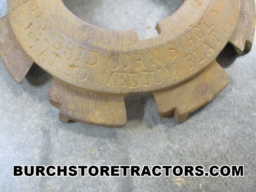 8 Cell Flat to Medium Hybrid Corn Seed Plate for Cole Duplex Hopper Pl ...