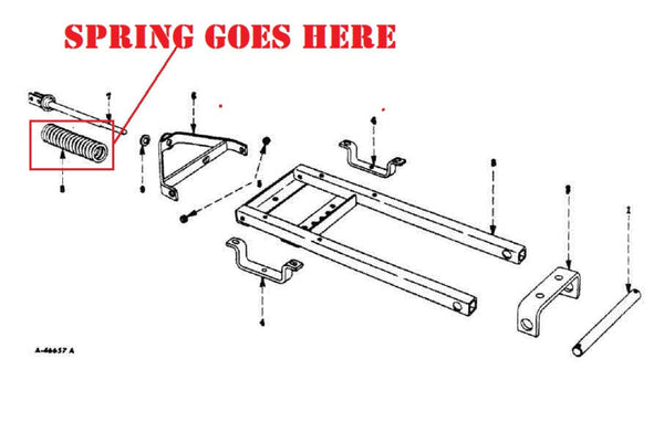 Push Blade Rod Spring for IH Farmall Cub Tractors, 351872R1 – Burch ...