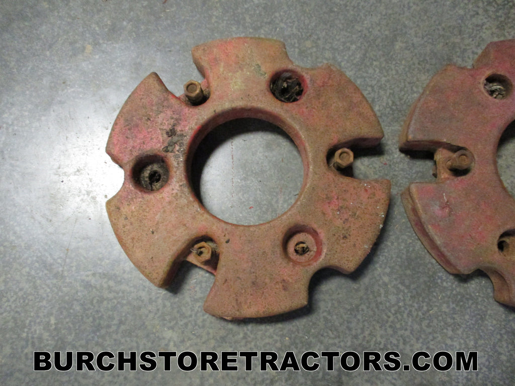 Pair of Original Front Wheel Weights for Farmall A, B, C, H, M, Super ...